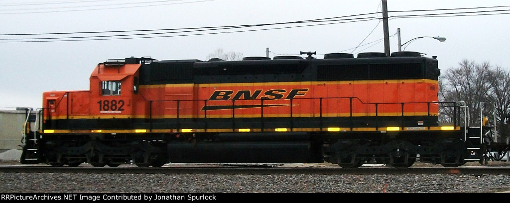BNSF 1882, 3-04-2012, conductor's side